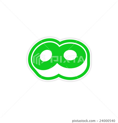 sticker Sushi roll on a bright white background - Stock Illustration ...