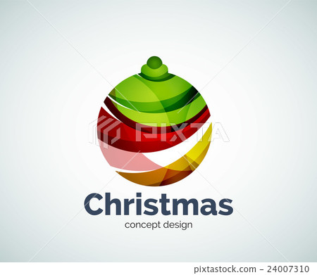 Vector Christmas ball logo template - Stock Illustration [24007310] - PIXTA