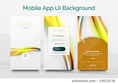 Mobile application interface background design - Stock Illustration ...