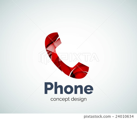 Retro phone logo template - Stock Illustration [24010634] - PIXTA