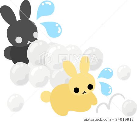 Rabbit mochi with mochi - Stock Illustration [24019912] - PIXTA