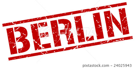 Berlin red square stamp-插圖素材 [24025943] - PIXTA圖庫