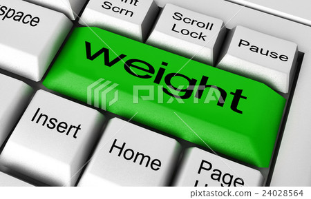 weight word on keyboard button - Stock Illustration [24028564] - PIXTA