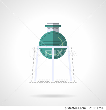Medical labware flat color design vector icon - Stock Illustration ...