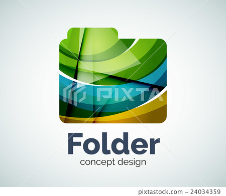 Computer folder logo template - Stock Illustration [24034359] - PIXTA