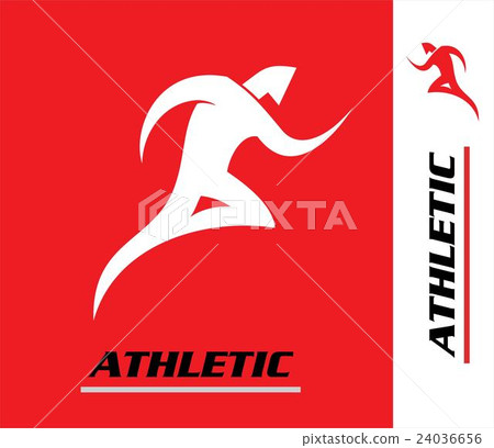 athletic. athletic man icon. athletic logo. - Stock Illustration ...