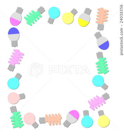 Light Bulb Frame - Stock Illustration [24038356] - PIXTA