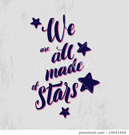 Vector hand lettering message. Handmade - Stock Illustration [24041409 ...