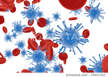 HIV (human immunodeficiency virus) and red... - Stock Illustration ...