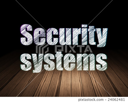 Privacy concept: Security Systems in grunge dark - Stock Illustration ...