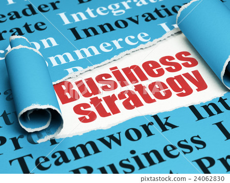 Business concept: red text Business Strategy under - Stock Illustration ...