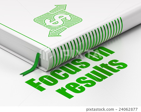 Finance concept: book Finance, Focus on RESULTS on - Stock Illustration ...