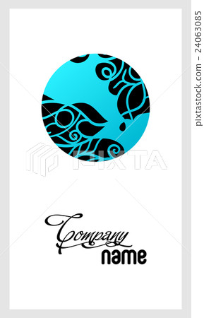 Beautiful mosaic lace logo in stamp style - Stock Illustration ...