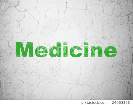 Healthcare concept: Medicine on wall background - Stock Illustration ...