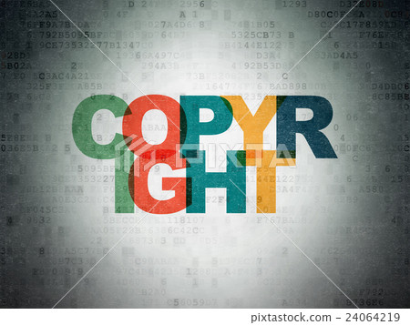 Law concept: Copyright on Digital Data Paper - Stock Illustration ...