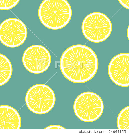 lemon background.Vector seamless pattern - Stock Illustration [24065155 ...