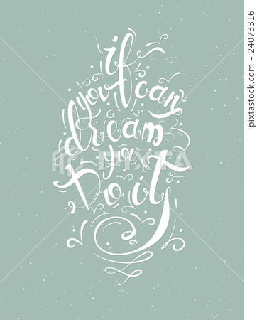 Motivational poster with text - Stock Illustration [24073316] - PIXTA