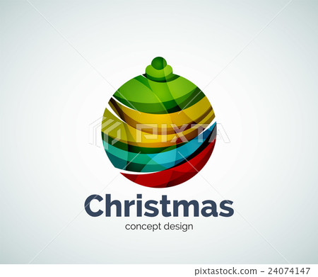 Vector Christmas ball logo template - Stock Illustration [24074147] - PIXTA