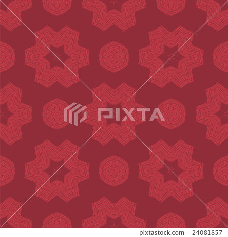 Creative Ornamental Seamless Red Pattern-插圖素材 [24081857] - PIXTA圖庫