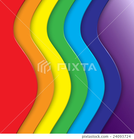 Vector abstract background with rainbow curve - Stock Illustration ...