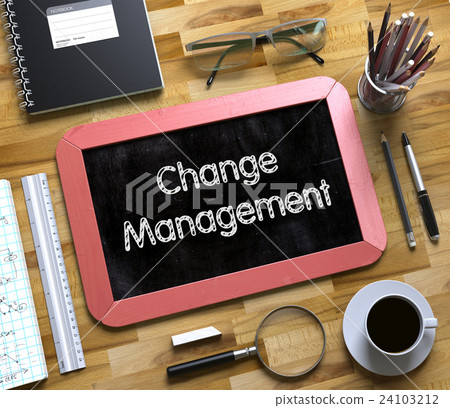 Small Chalkboard with Change Management. - Stock Illustration [24103212 ...