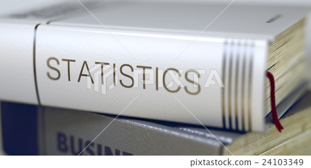 Statistics. Book Title on the Spine. - Stock Illustration [24103349 ...
