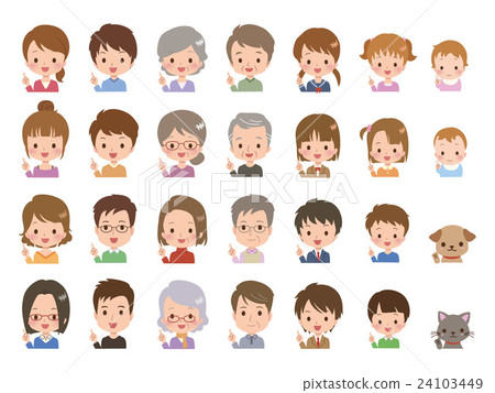 Family variation illustration - Stock Illustration [24103449] - PIXTA
