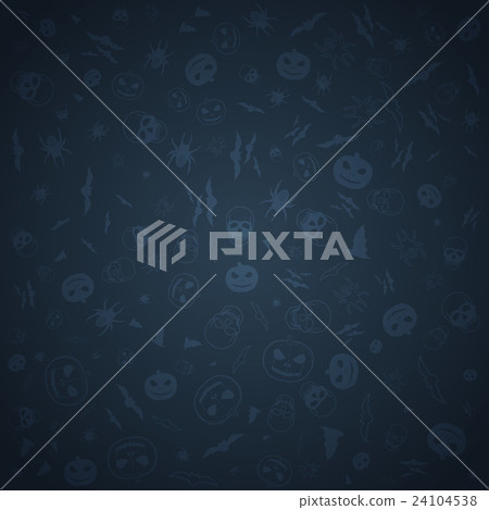 Halloween Vector Background, Abstract Blue Pattern - Stock Illustration ...