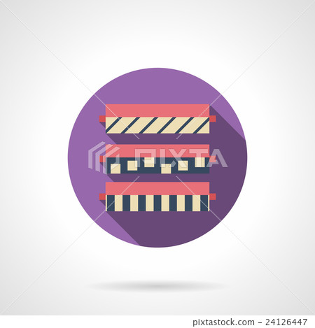 Choice of flooring round flat vector icon - Stock Illustration ...