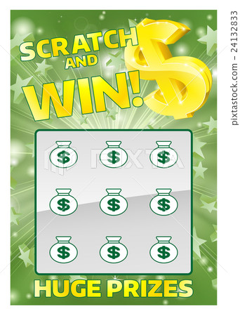 Lottery Instant Scratch Card - Stock Illustration [24132833] - PIXTA