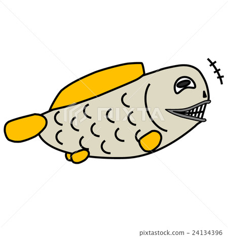 Laughing fish - Stock Illustration [24134396] - PIXTA