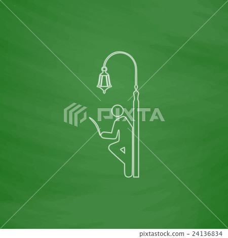Man reading computer symbol - Stock Illustration [24136834] - PIXTA