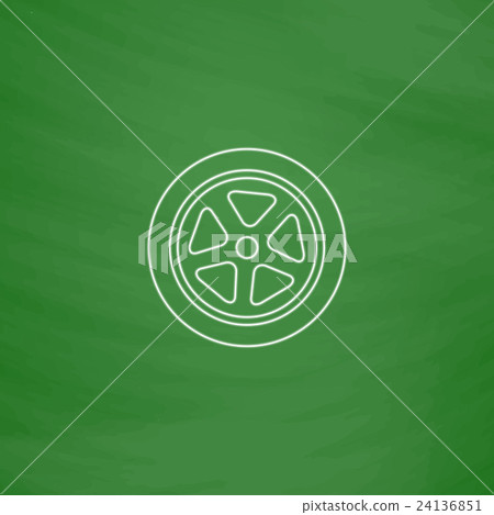 wheel computer symbol - Stock Illustration [24136851] - PIXTA