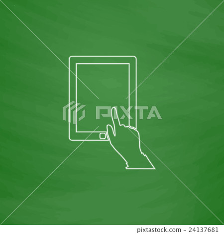 click tablet computer symbol - Stock Illustration [24137681] - PIXTA