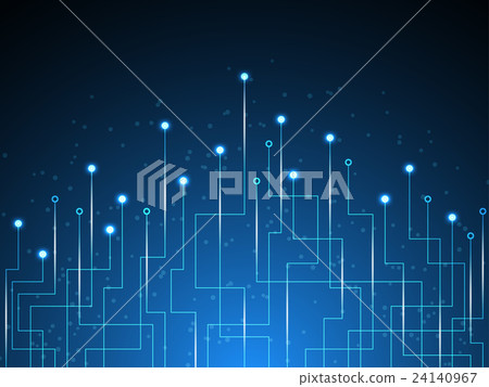 Vector electronic circuit design. - Stock Illustration [24140967] - PIXTA