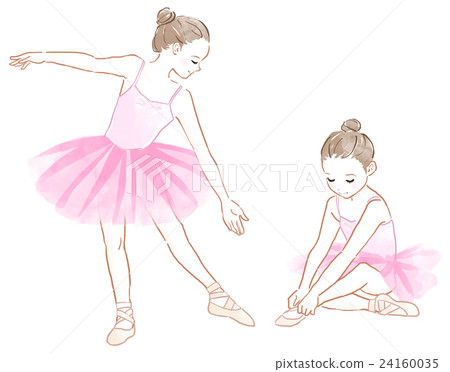 Children who do ballet lessons - Stock Illustration [24160035] - PIXTA