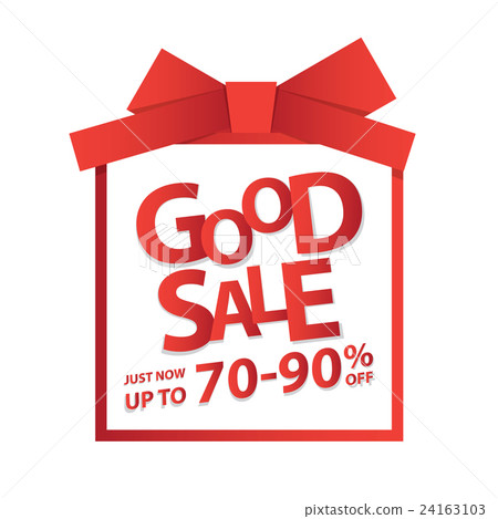 Good Sale heading design for banner or poster. - Stock Illustration ...