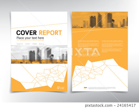 Cover page with polygon lines, vector template - Stock Illustration ...