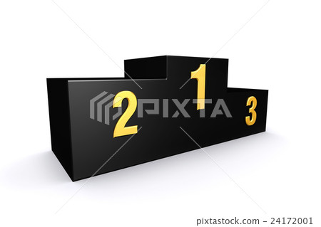 3D render empty winners podium. - Stock Illustration [24172001] - PIXTA