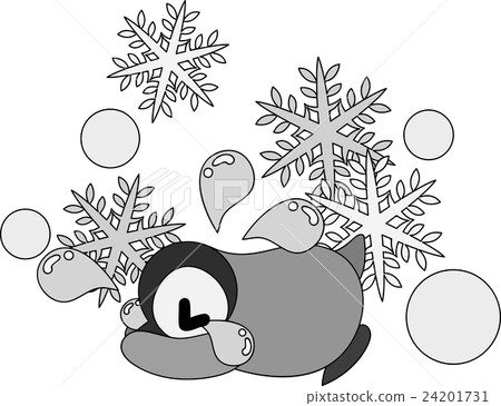 Cute baby crying penguin - Stock Illustration [24201731] - PIXTA