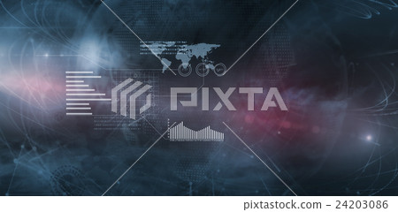 A digital computer interface - Stock Illustration [24203086] - PIXTA