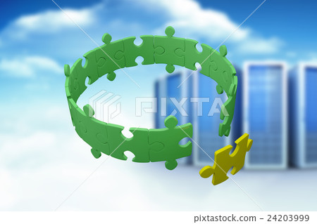 Composite image of jigsaw puzzle - Stock Illustration [24203999] - PIXTA