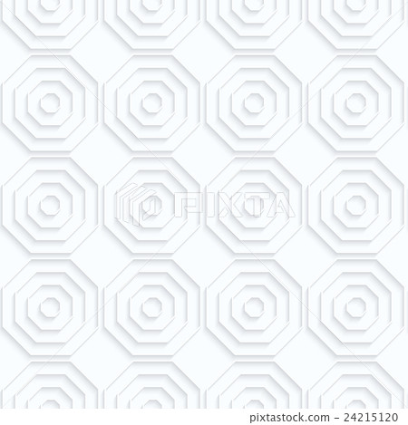 Quilling paper octagons with offset in row - Stock Illustration ...