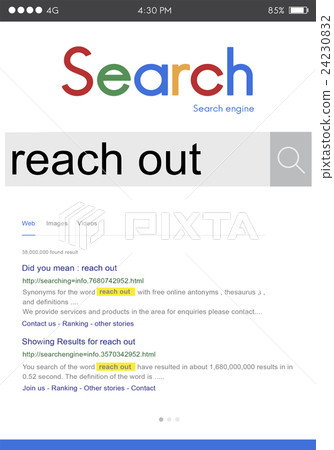 Reach Out Support Assistance Care Connect Help... - Stock Illustration ...