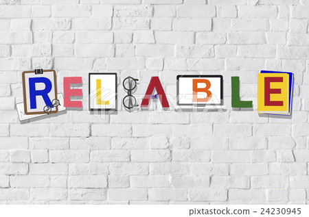 Reliable Trustworthy Dependable Responsible... - Stock Illustration ...