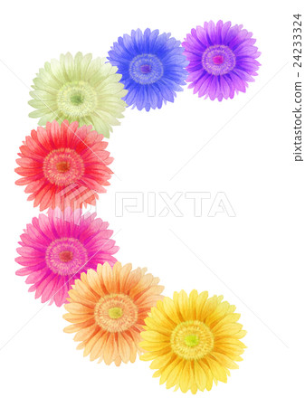 Gradient flower, semicircle - Stock Illustration [24233324] - PIXTA