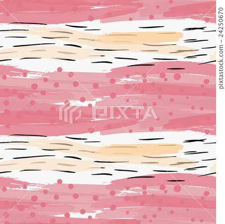 Artistic color brushed pink strokes - Stock Illustration [24250670] - PIXTA