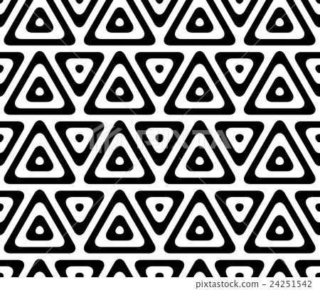 Black and white triangles in row - Stock Illustration [24251542] - PIXTA
