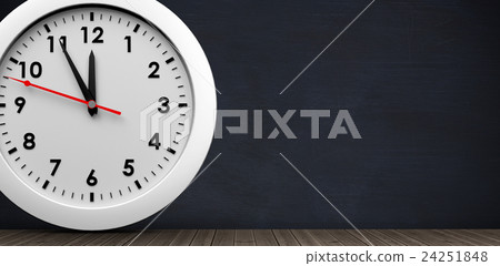 Composite image of countdown to midnight on clock - Stock Illustration ...