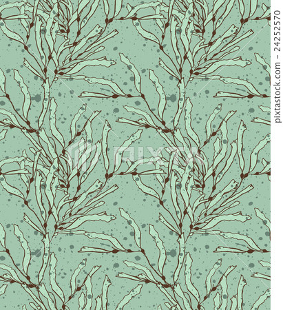 Kelp seaweed green with texture - Stock Illustration [24252570] - PIXTA